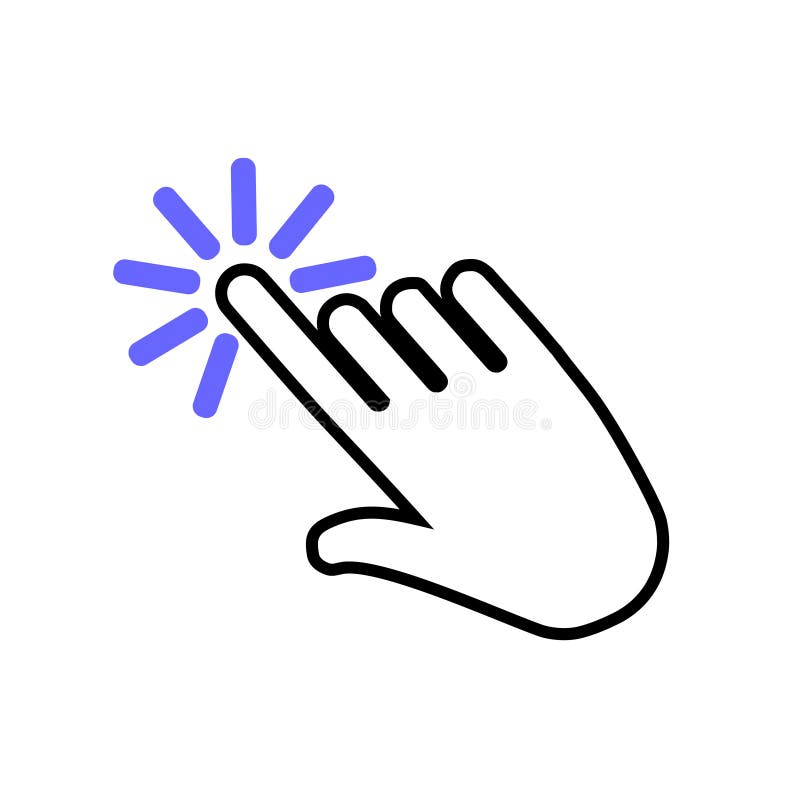 Click Icon Pointer Stock Illustrations – 25,407 Click Icon Pointer ...