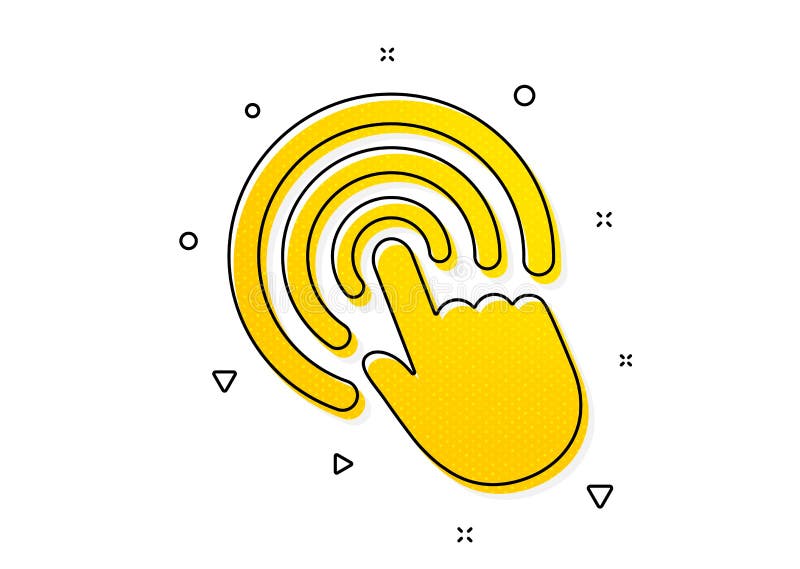 Hand Click Icon. Finger Touch Sign. Vector Stock Vector - Illustration ...