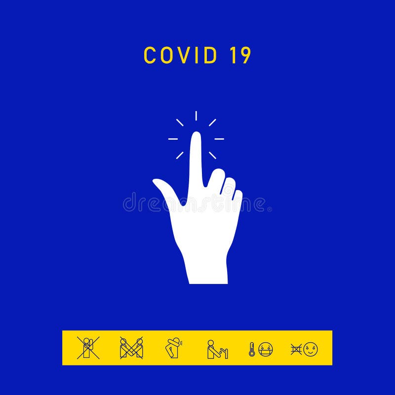 Hand Click, Icon. Graphic Elements for Your Design Stock Illustration ...