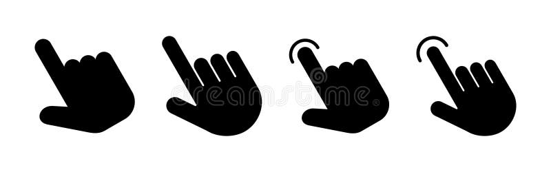 Hand Click Icon . Clicking Finger Icon. Pointer Icon Stock Vector ... Hand Click Icon . Clicking Finger Icon. Pointer Icon Stock Vector ...