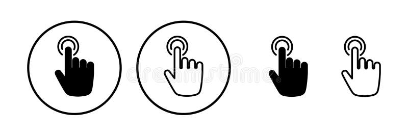 Hand Click Icon . Clicking Finger Icon. Pointer Icon Stock Vector ... Hand Click Icon . Clicking Finger Icon. Pointer Icon Stock Vector ...