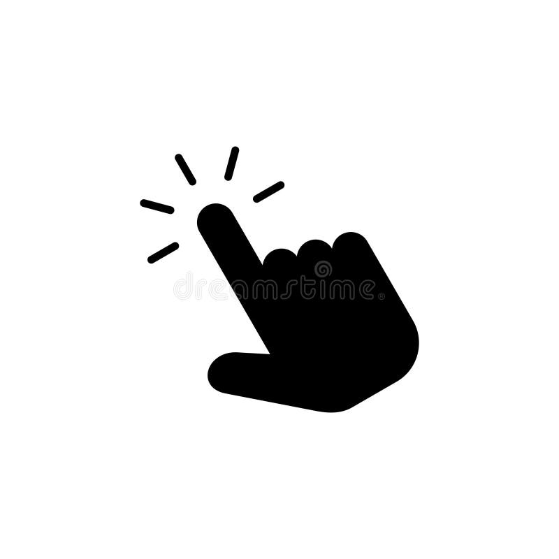 Hand Click Icon . Clicking Finger Icon. Pointer Icon Stock Vector ... Hand Click Icon . Clicking Finger Icon. Pointer Icon Stock Vector ...