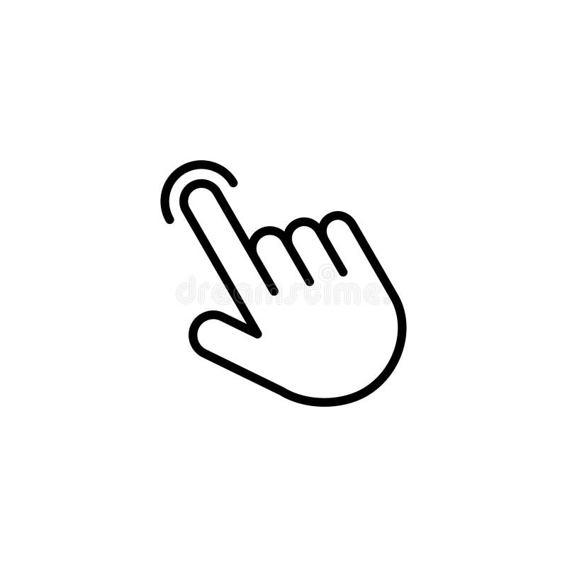 Hand Click Icon . Clicking Finger Icon. Pointer Icon Stock Vector ... Hand Click Icon . Clicking Finger Icon. Pointer Icon Stock Vector ...
