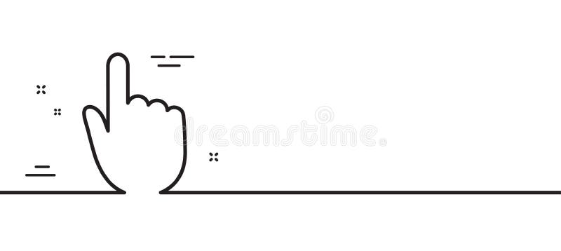 Hand Click Icon. Finger Touch Sign. Vector Stock Vector - Illustration ...