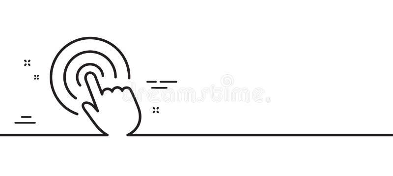 Hand Click Icon. Finger Touch Sign. Vector Stock Vector - Illustration ...