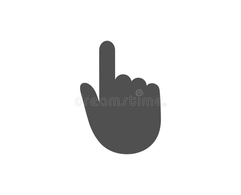 Hand Click Simple Icon. Finger Touch Sign Stock Vector - Illustration ...