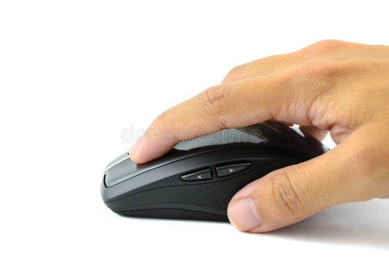 Clicking computer mouse stock image. Image of device - 32672415