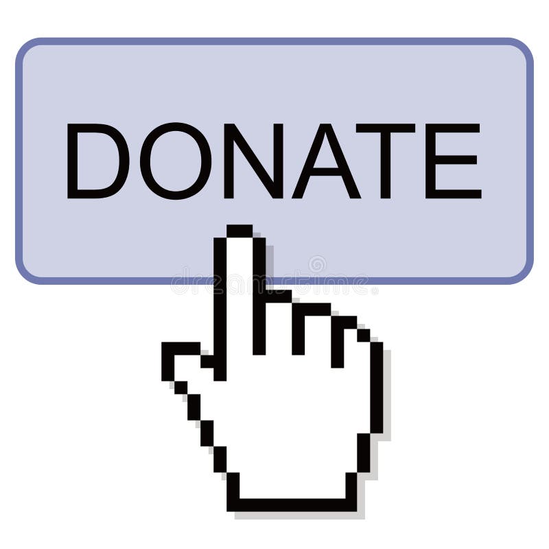 Donate - Purple Button stock illustration. Illustration of donation ...