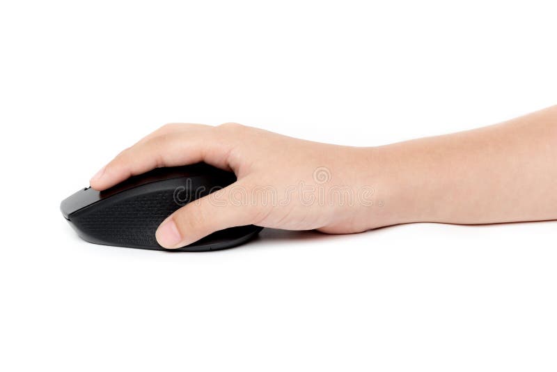 Hand clicking mouse stock image. Image of finger, design - 90561143