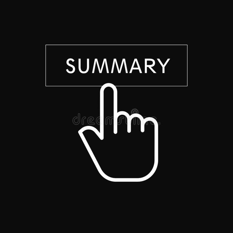 Hand Clicking Summary Button Stock Illustrations – 3 Hand Clicking ...