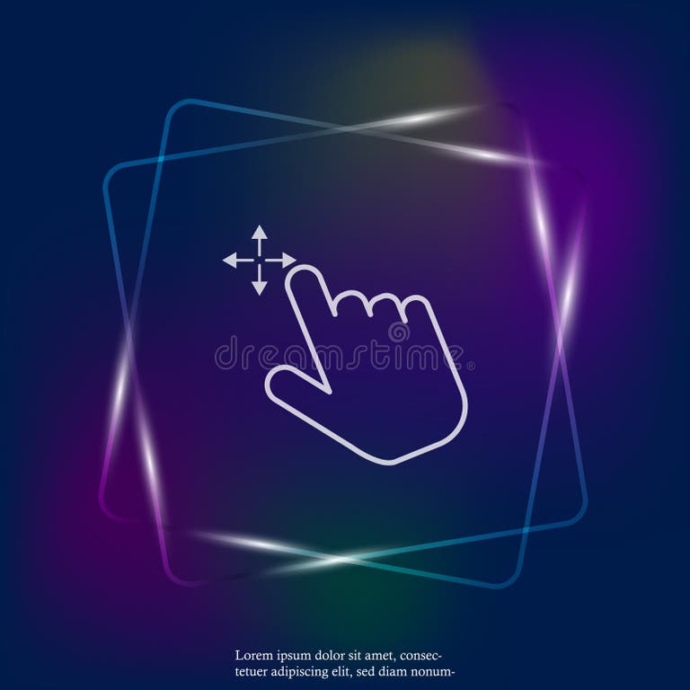 Cursor Neon Transparent Stock Illustrations – 145 Cursor Neon ...