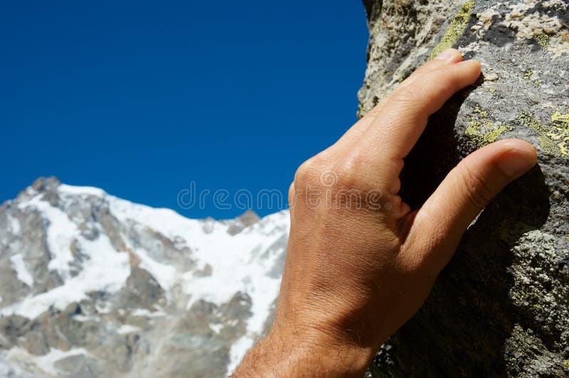 Hand climber stock photo. Image of peak, challenge, expedition - 5309368