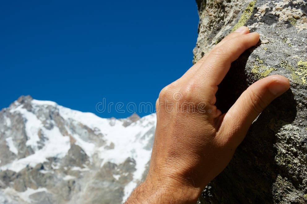 Hand climber stock photo. Image of peak, challenge, expedition - 5309368
