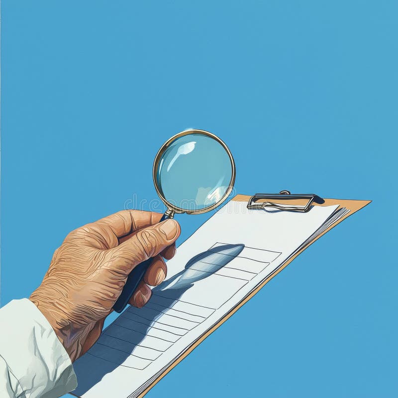 A Hand with a Clipboard Featuring Check Marks and Another Hand with a ...