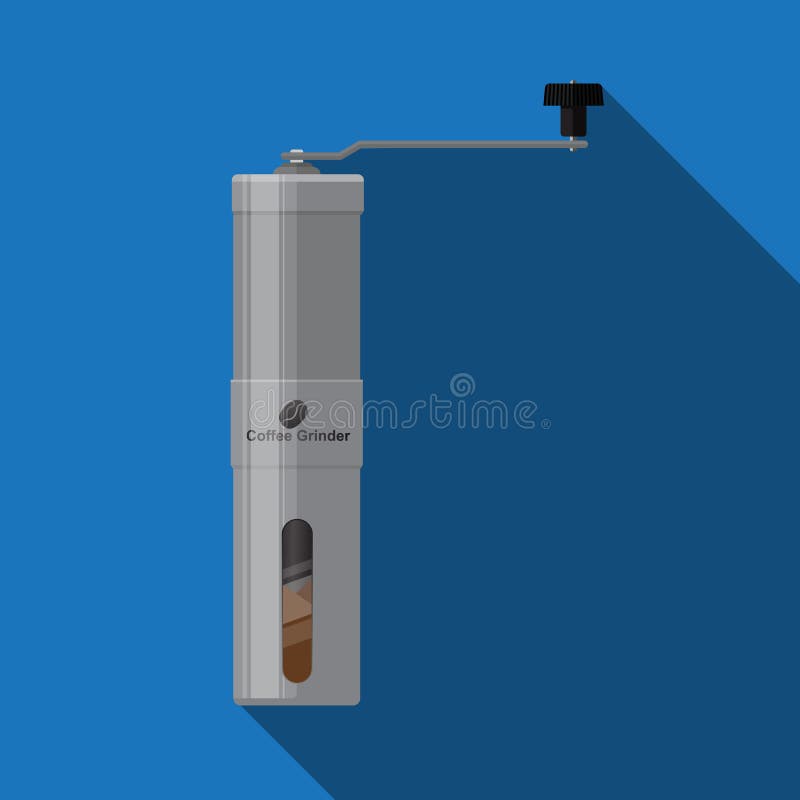 Hand coffee grinde. stock illustration. Illustration of design - 157495088
