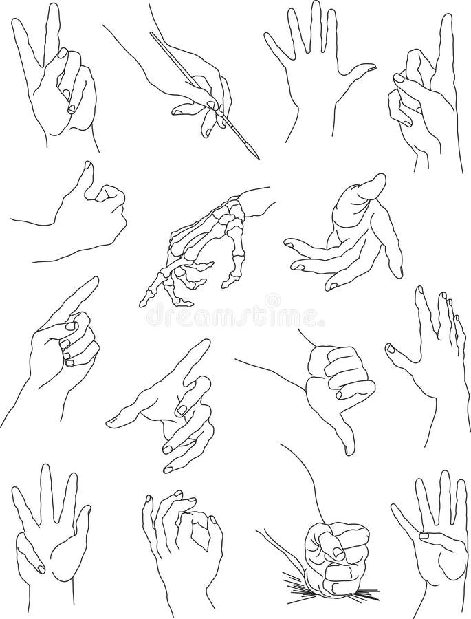 Hand Catch Animation stock vector. Illustration of fingers - 26177093