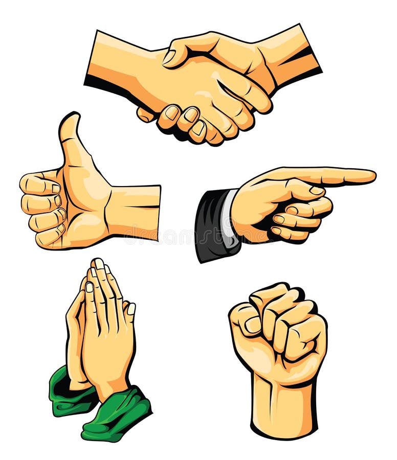 Hand Collection Design Vector Illustration Stock Vector - Illustration ...