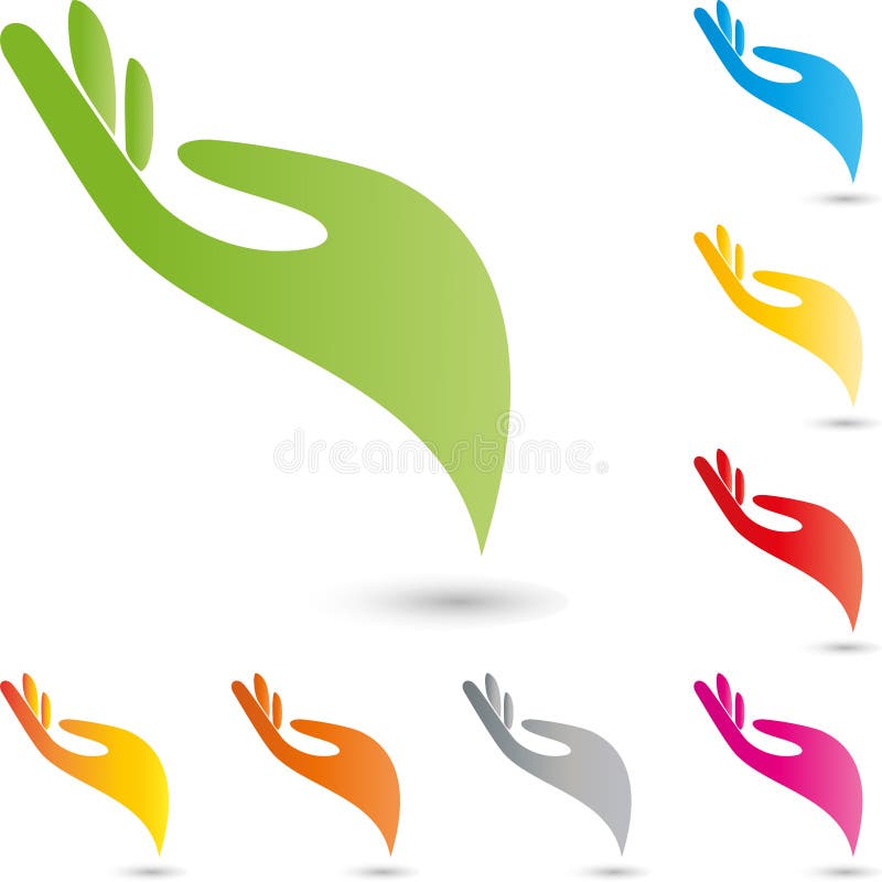 Hand, Colored, Physiotherapy Und Orthopedic Logo Stock Vector ...