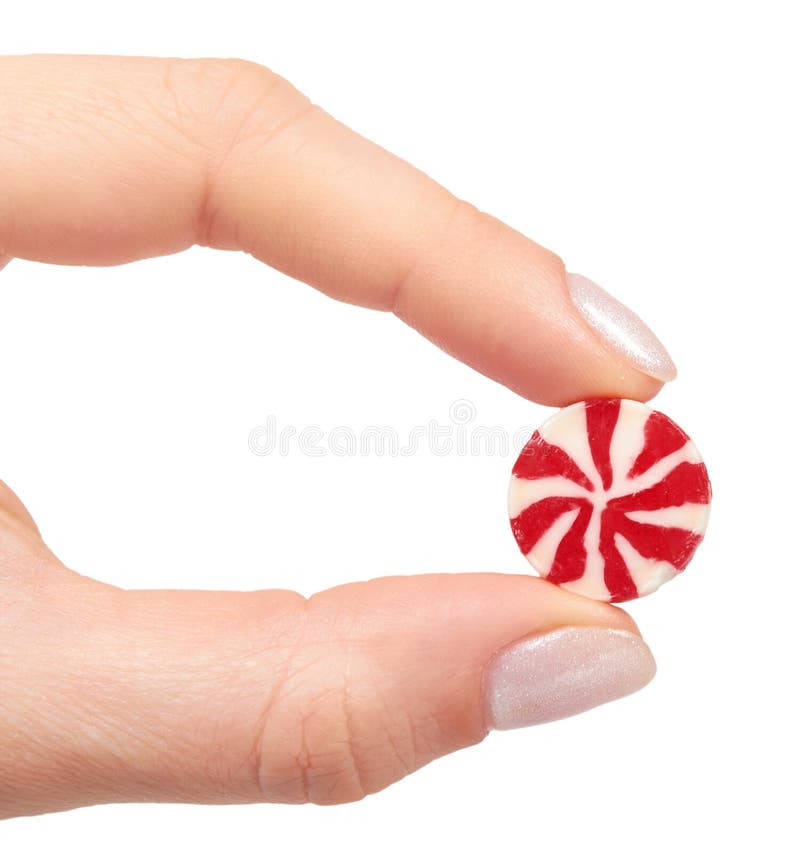 Hand with Colored Round Candy, Sugar Lollipop Stock Photo - Image of ...