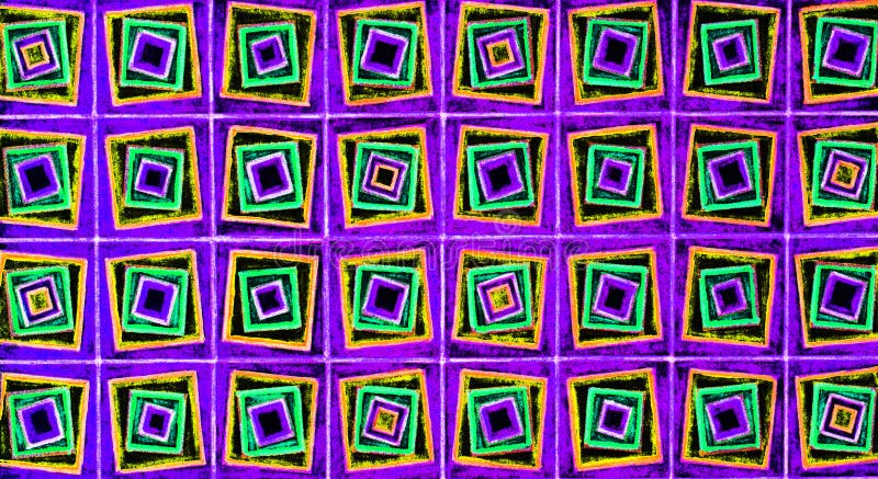 Hand Coloured Big and Little Squares. Stock Photo - Image of paper ...