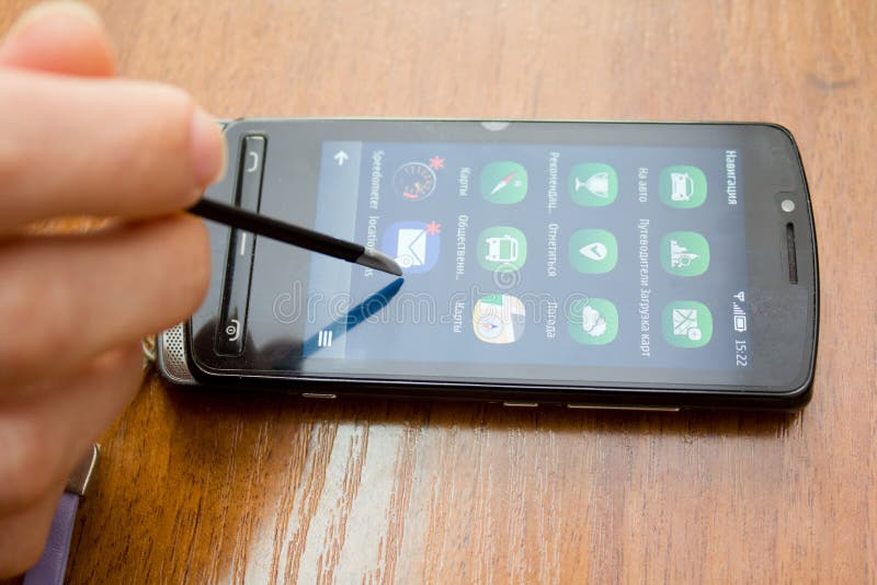 Hand with communicator stock photo. Image of hands, pointer - 30484962