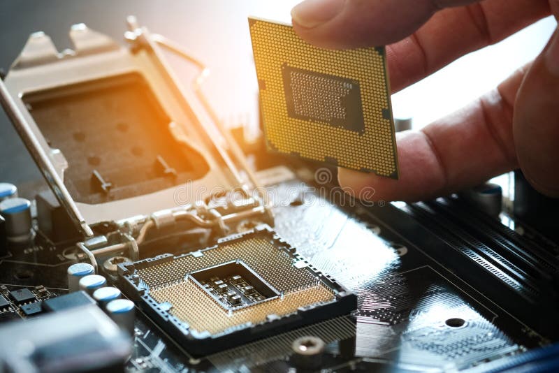 Hand of Computer Engineering Brings Computer Cpu Processor Memory ...