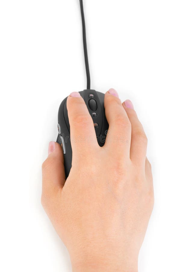 Hand on Mouse stock image. Image of business, hand, clicking - 7685351