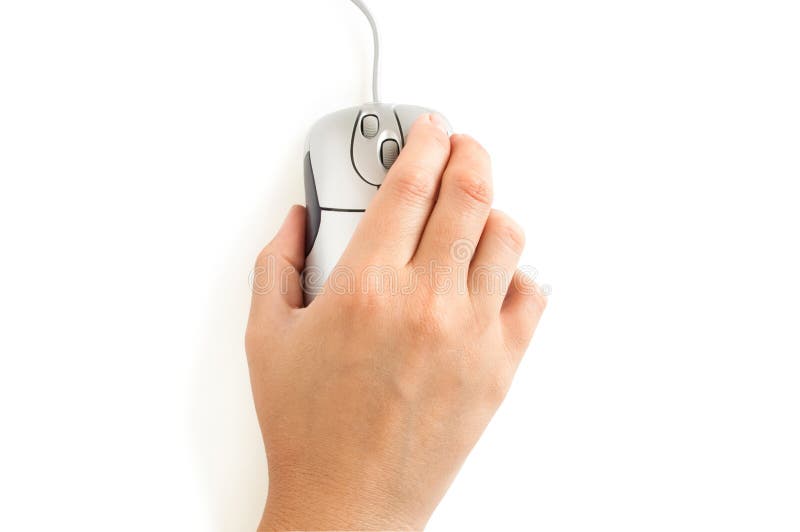 Hand and mouse stock image. Image of cable, instrument - 2564591