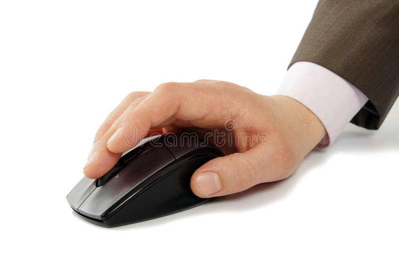 Hand and mouse stock image. Image of buttons, focus, computer - 12118939