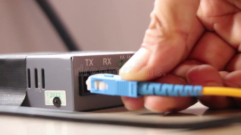 Hand Connecting Disconnecting the Internet Network Stock Video - Video ...