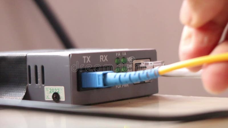 Hand Connecting Disconnecting the Internet Network Stock Video - Video ...