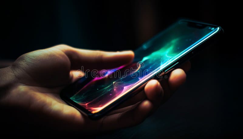 Hand Holding a Control Hand Holding a Phone Hand with Control Stock ...