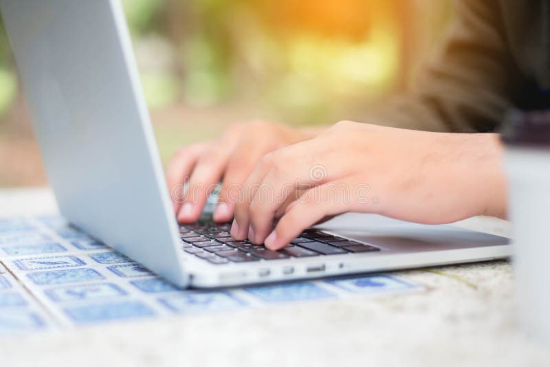 Woman Hand Control Laptop Touchpad Stock Photos - Free & Royalty-Free ...