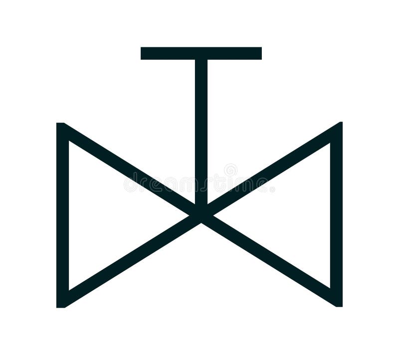 Hand-controlled Valve Symbol Stock Vector - Illustration of control ...