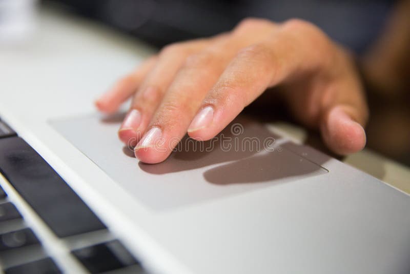 Hand Controlling Computer stock photo. Image of adult - 92487976