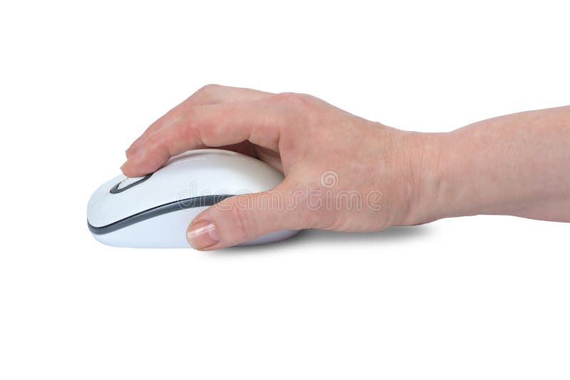Working with a Computer Mouse Stock Photo - Image of closeup ...