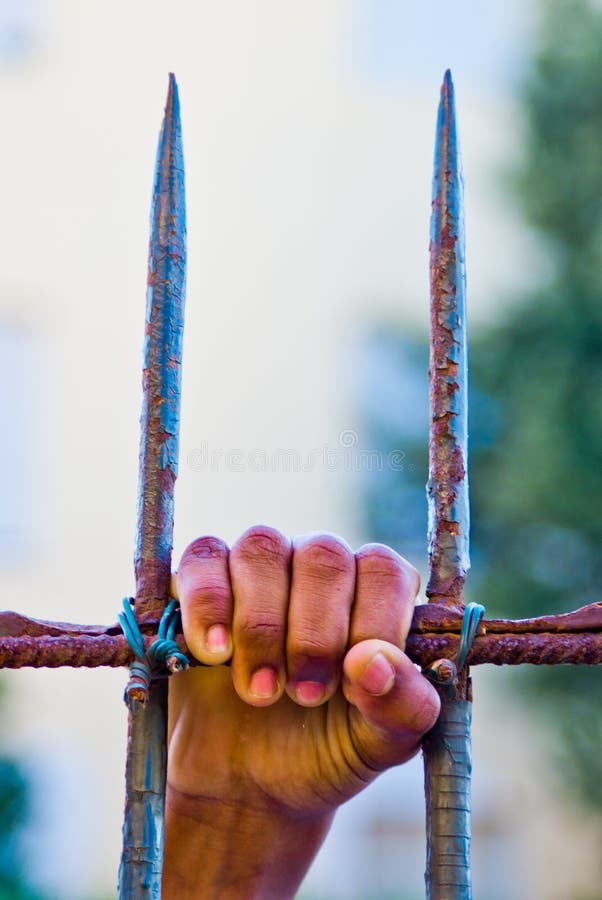 Hand of a Convict Inside a Prison Stock Photo - Image of crime, cell ...