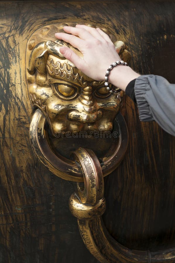 Hand of copper statue stock photo. Image of palace, animal - 24266876