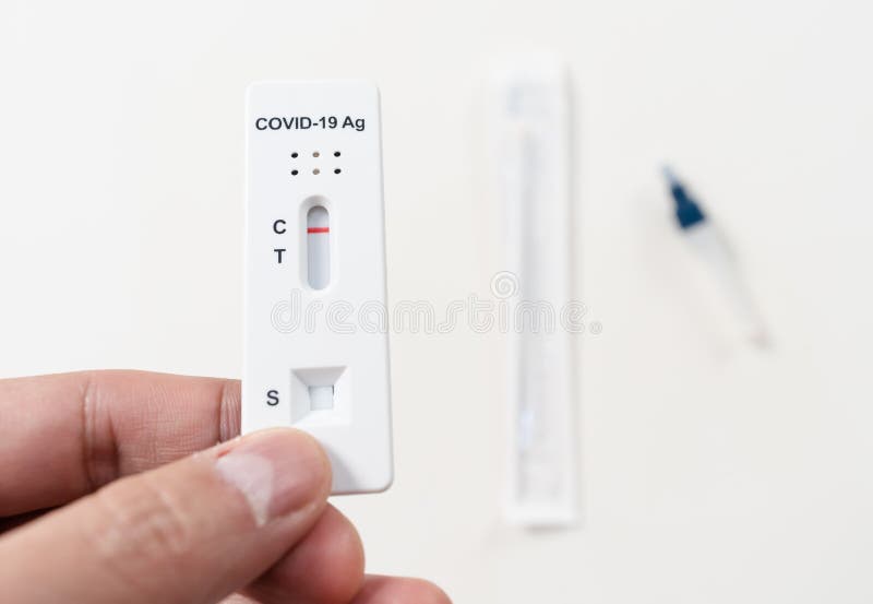Hand with CoronavirusCovid-19 Negative Test Result with SARS-CoV-2 ...