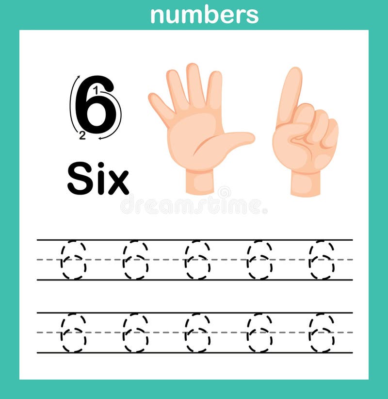 Hand Count.finger and Number,Number Exercise Stock Vector ...