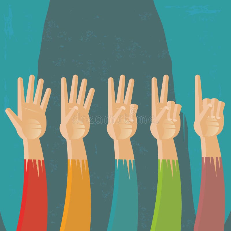 Hand Countdown Stock Illustrations – 10,239 Hand Countdown Stock ...