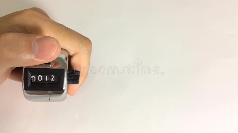 Manual Counter with Progressive Growing Numbers To Count People Stock ...