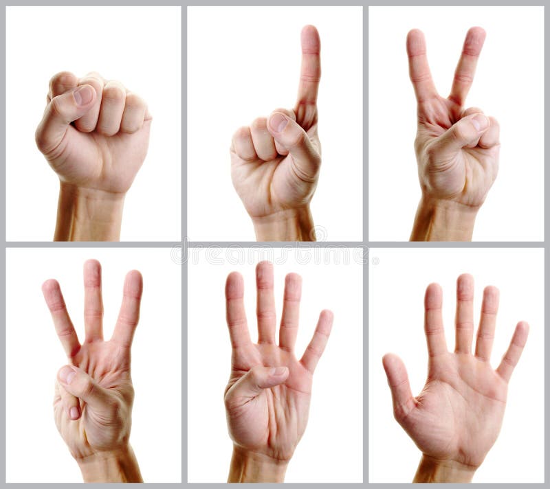 Hand motions stock vector. Illustration of fist, counting - 12717306