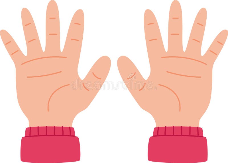 Hand Counting Ten Fingers stock vector. Illustration of showing - 328748850