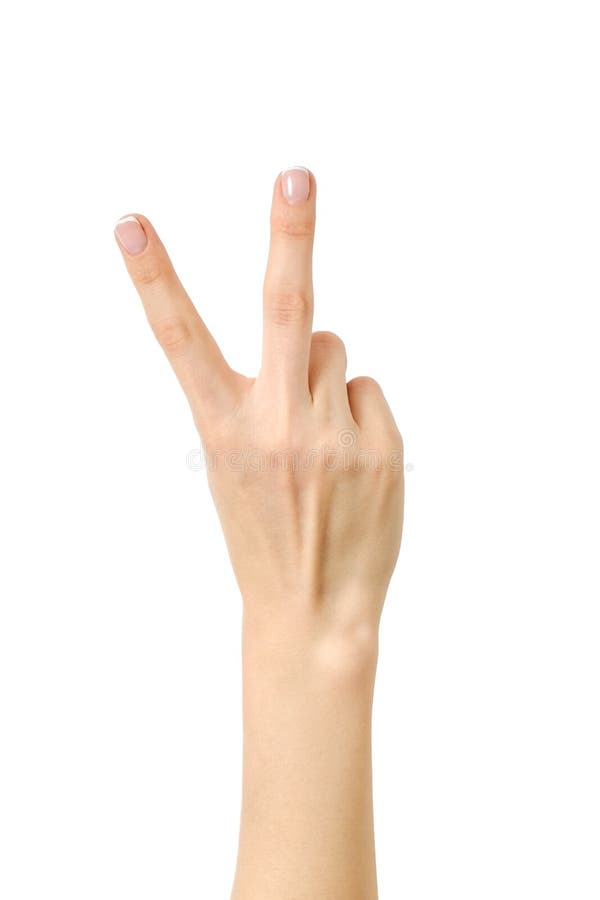 Hand counting. Two fingers stock image. Image of countdown - 98577893