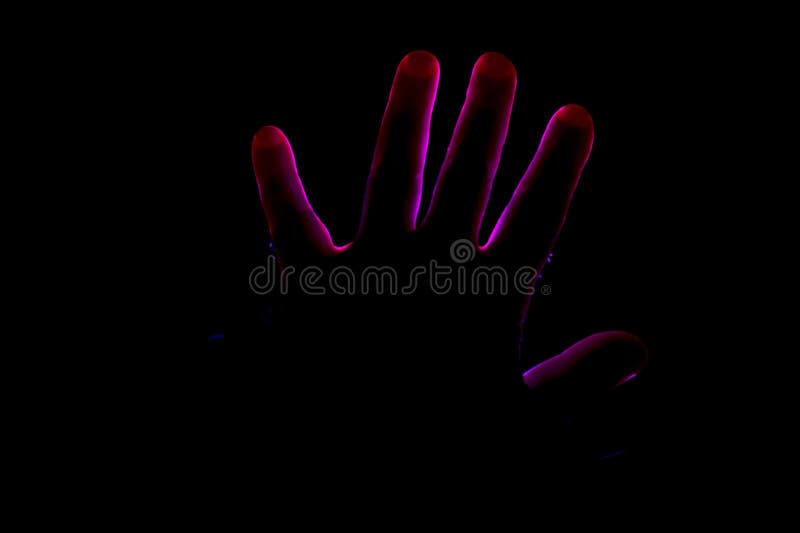 The Hand Covering the Light. the Light Shines through the Hand ...