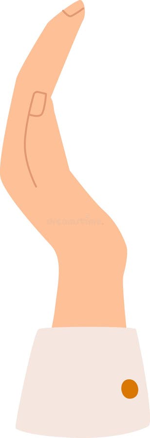 Hand Covering Something stock vector. Illustration of concept - 321295981