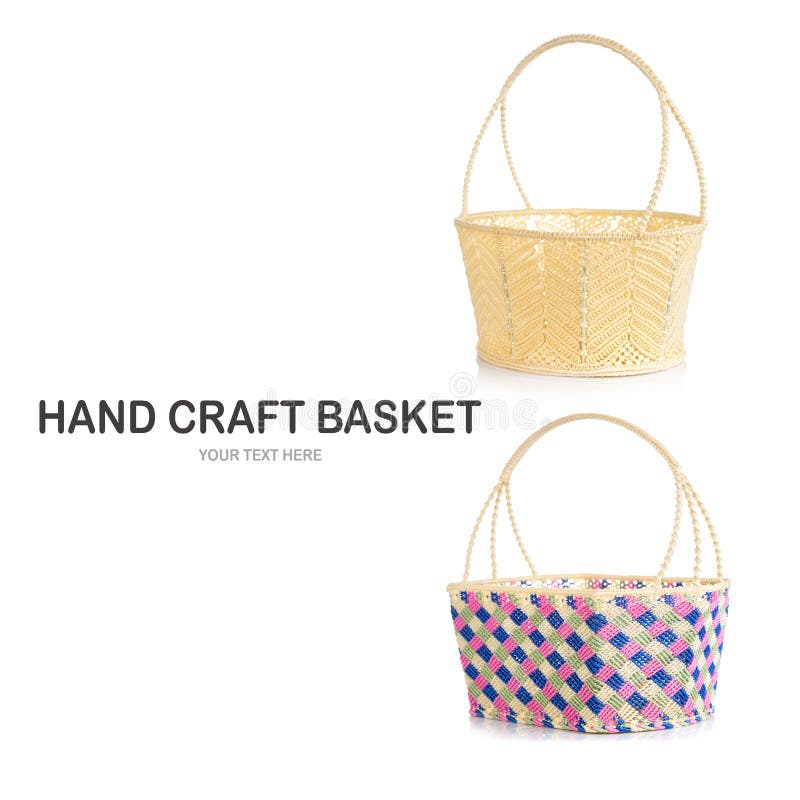 Hand Craft Plastic Basket . Stock Image - Image of hand, multipurpose ...
