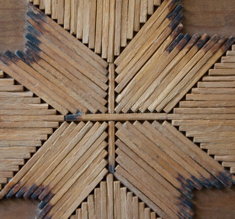 Hand Crafted Match Stick Square. Stock Photo - Image of hand, close ...