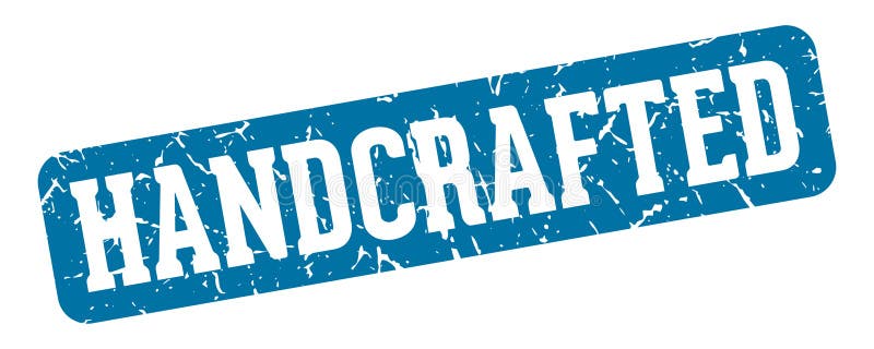 Hand Crafted Rectangular Sign. Hand Crafted Stamp Stock Vector ...